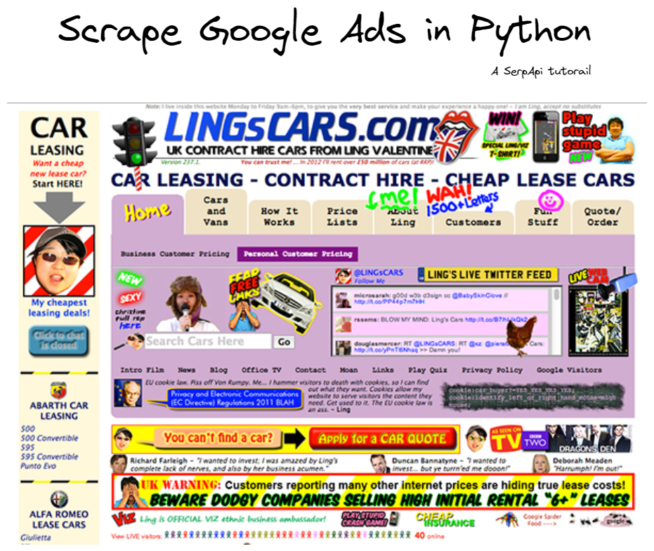 Scrape Google Ads in Python