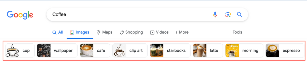 Filtering Google Images and Google Videos results