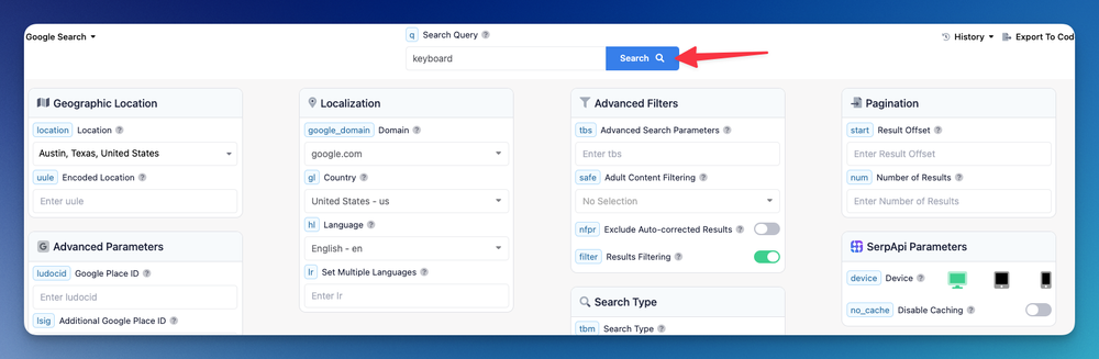 Connect SERP API with Google Sheets (No Code)