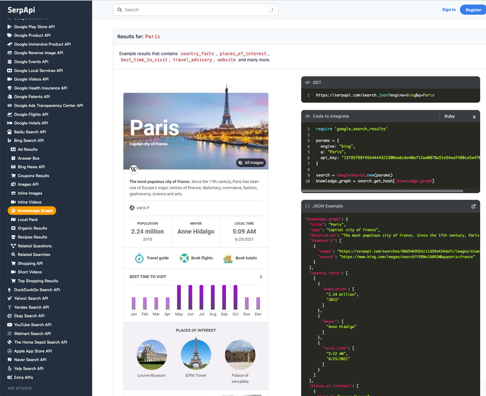 How to Scrape Bing Knowledge Graph results