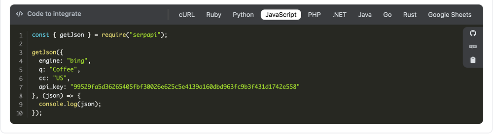 Scrape Bing Search Results with Node.js