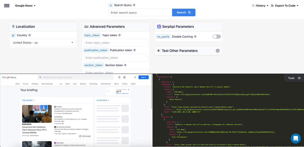 SerpApi Adds Highly Anticipated Google News API to the offering