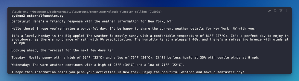 Connecting Claude AI to the Internet (using Function Calling)