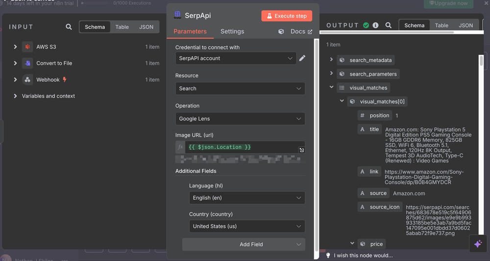 Uploading Images and Searching with Google Lens via SerpApi