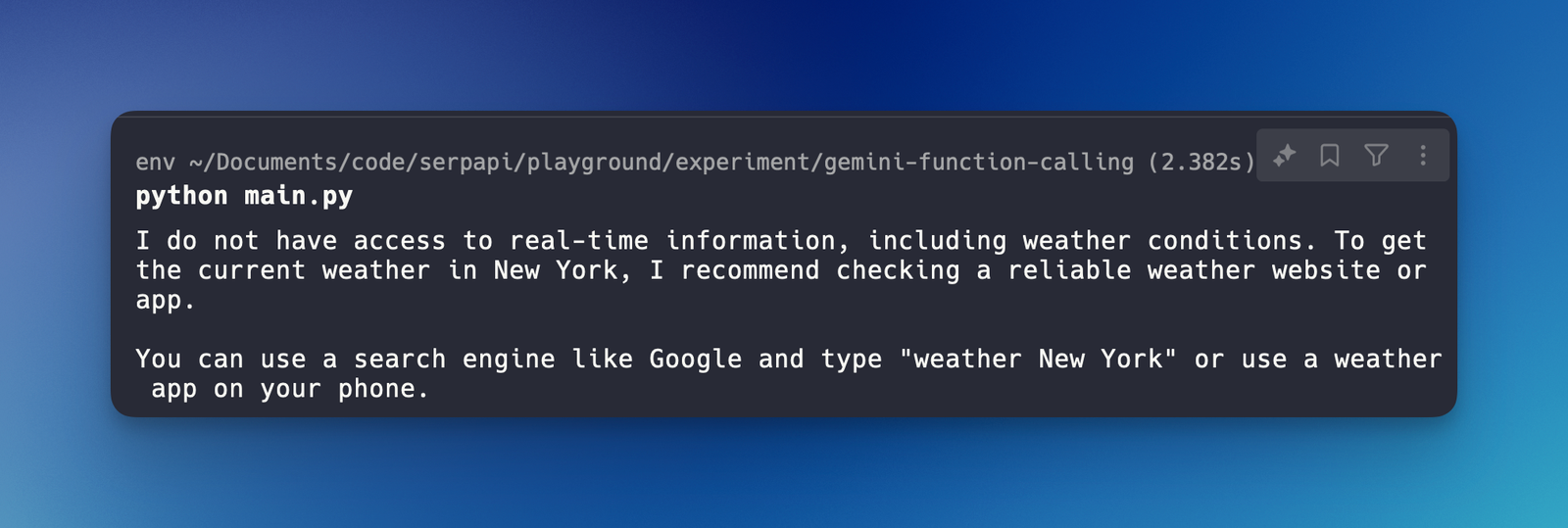 Access Real Time Data With Gemini Api Using Function Calling