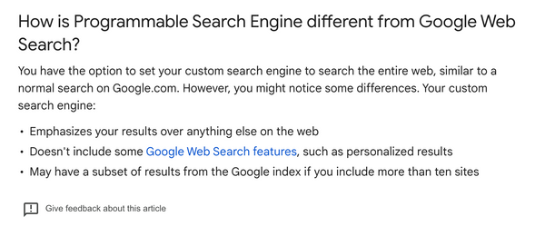 Web Search API Alternatives