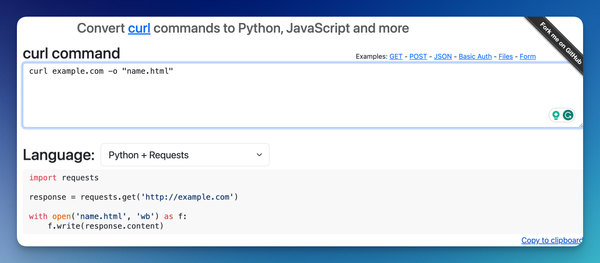 How to use curl in Python (and its alternative)