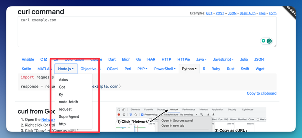 How To Use Curl In Javascript And Its Alternative